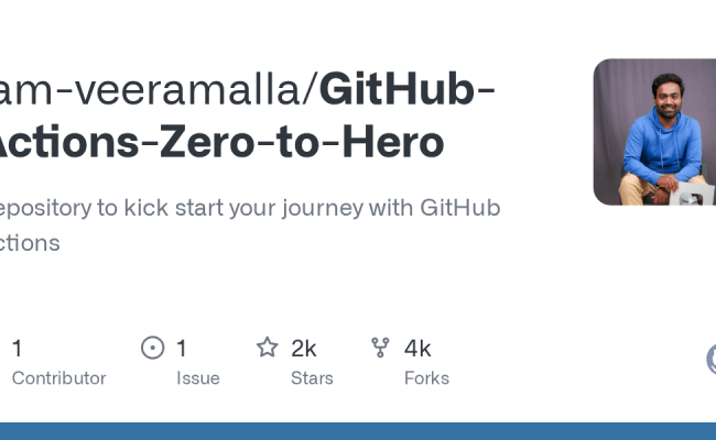 GitHub - Iam-veeramalla/GitHub-Actions-Zero-to-Hero: Repository To Kick ...