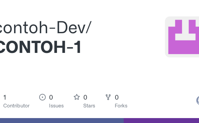 GitHub - Contoh-Dev/CONTOH-1