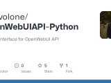 Github Jprovolone Openwebuiapi Python Python Interface For Openwebui