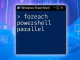 Mastering Foreach Powershell Parallel For Speedy Scripts