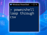 Powershell Loop Thru Array A Quick Exploration