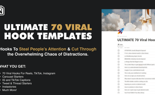 70 Social Media Hooks