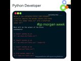 Data Science Python Import Data Command Jp Morgran Interview S