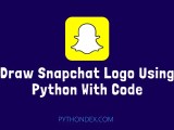 Draw Snapchat Logo Using Python With Code Pythondex