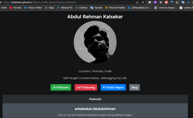 GitHub - Arkalsekar/Github_Profile_Viewer: A Simple Web Application ...