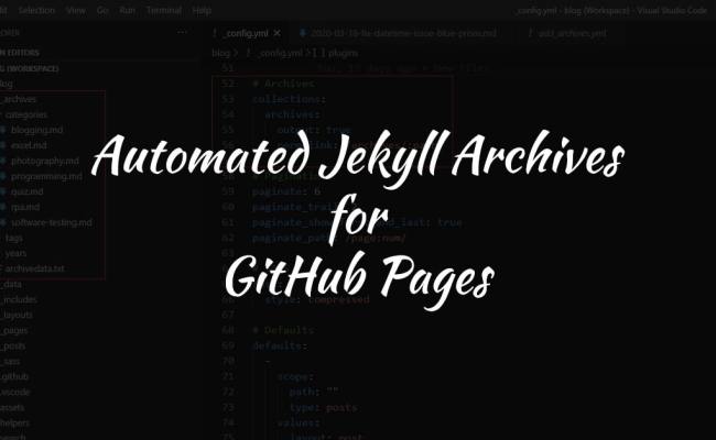 Jekyll Blog Archive · Actions · GitHub Marketplace · GitHub