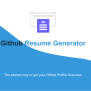 GitHub - Satyam1203/resume-github: Generate A Resume Of Your Github ...