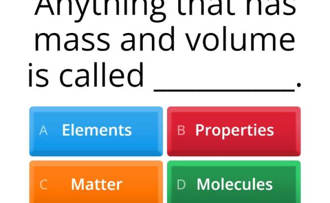 Science 3: States Of Matter - Quiz
