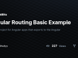 Angular Routing Basic Example Stackblitz