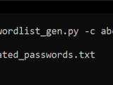 How To Create A Custom Wordlist In Python The Python Code