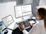 Web Developer Programming Software Code Stock Photo Image Of