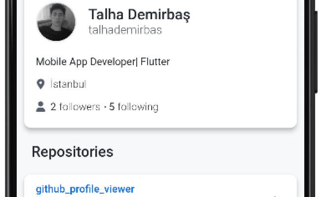 GitHub - Talhademirbas/github_profile_viewer: A Simple Flutter ...