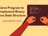 Write A Java Program To Implement Binary Tree Data Structure