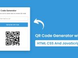 Qr Code Generator In Html Css Javascript