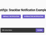 Simple Interactive Snackbar Toast Notification In Vanilla Javascript