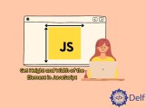 在 Javascript 中获取元素的高度和宽度 D栈 Delft Stack