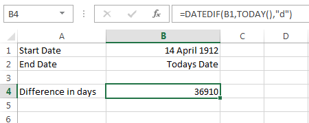 Find Date Difference Using Datediff Function In Vba Excel