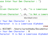 Python Program To Check Character Is Lowercase Or Not