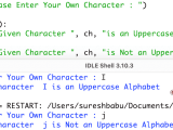 Python Program To Check Character Is Uppercase Or Not
