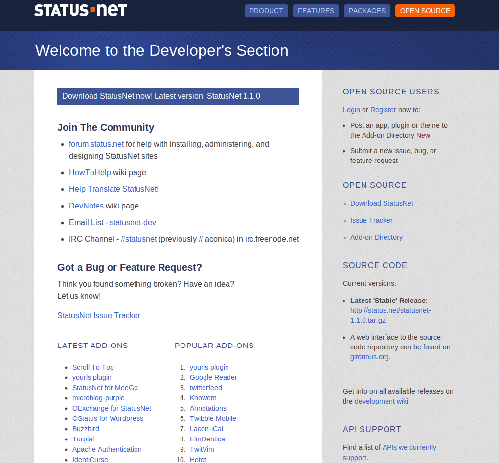 StatusNet, Script de microblogage open source - 01Script