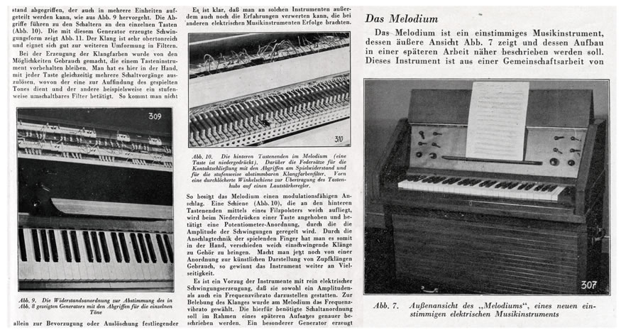 The ‘Melodium’. Harald Bode, Germany, 1938 – 120 Years of Electronic Music