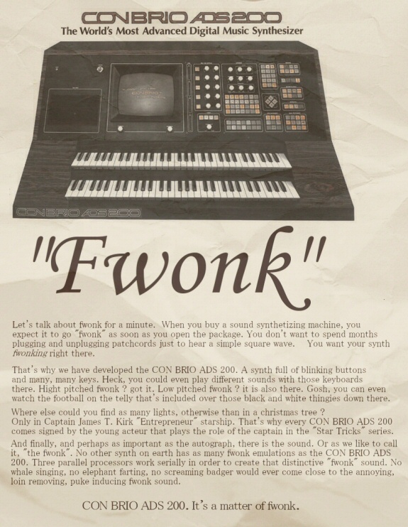 Con Brio Advanced Digital Synthesizer 100 & 200. Tim Ryan, Alan ...
