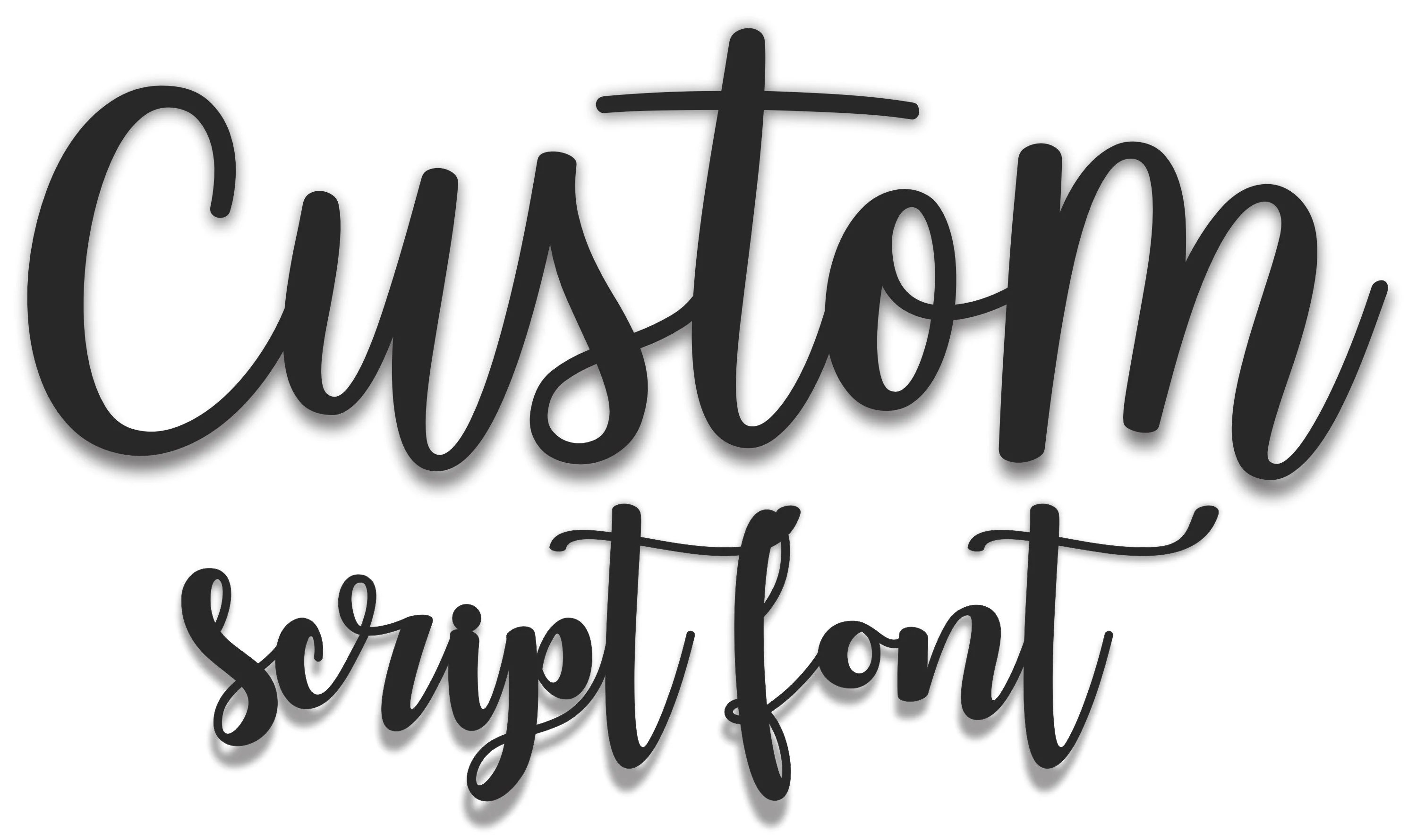 Custom Script Font