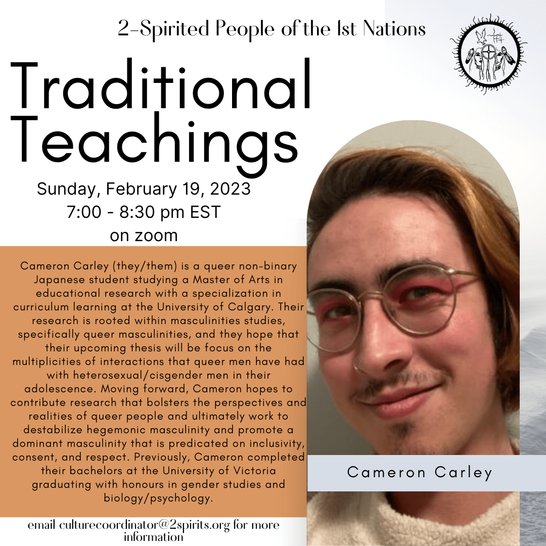 Traditional Teachings with Harlan Pruden and Cameron Carley – 2 ...