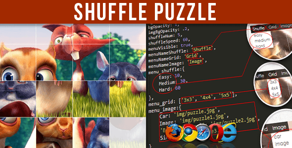 Shuffle Puzzle (Images and Media) | Free Premium WordPress Themes