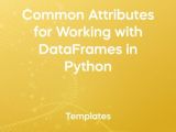 Python Template Dataframes Common Attributes 365 Data Science