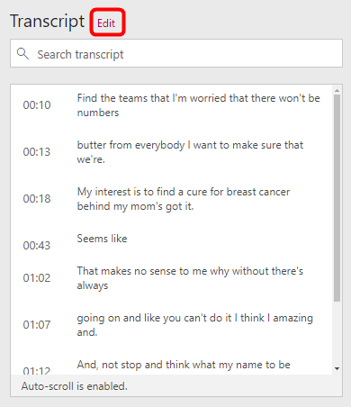 UNDERSTANDING THE TRANSCRIPT IN MICROSOFT STREAM – 365NinjaCat
