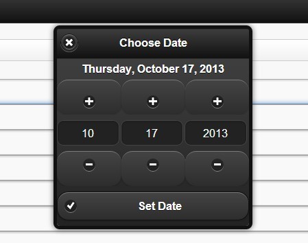 jQuery Date and Time Picker Plugin for jQuery Mobile - DateBox - 365 Web Resources