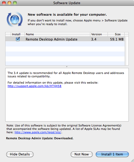 Apple Remote Desktop gets an update. | 37prime