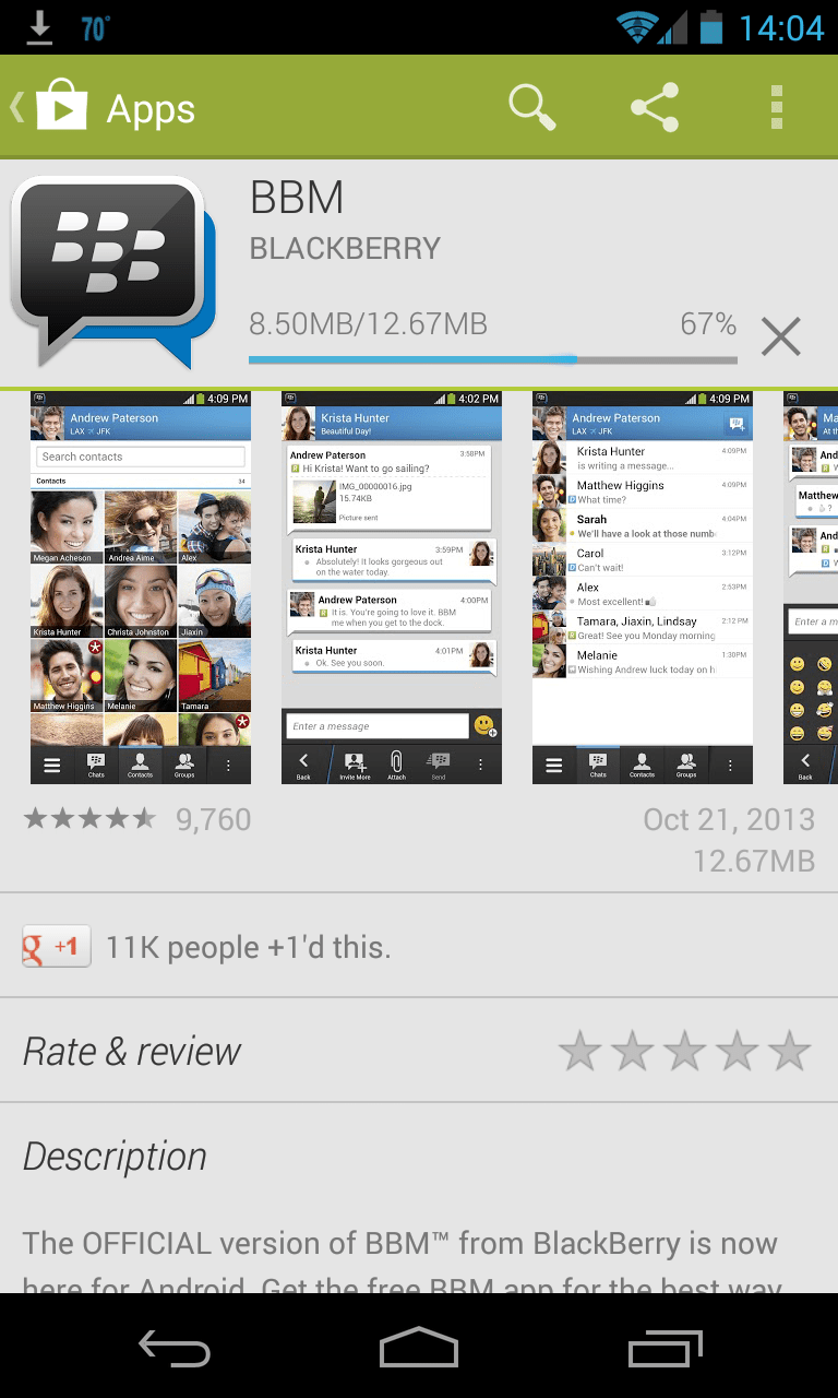 Blackberry Rolls Out Blackberry Messenger for Android and iOS | 37prime