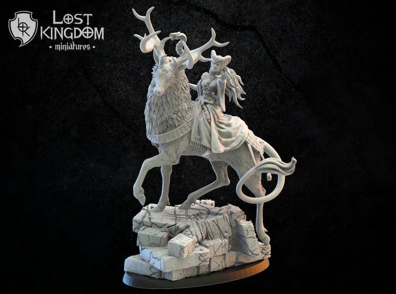 Lost Kingdom Kingdom Of Mercia Mounted Supreme Sorceress 3d Printed M