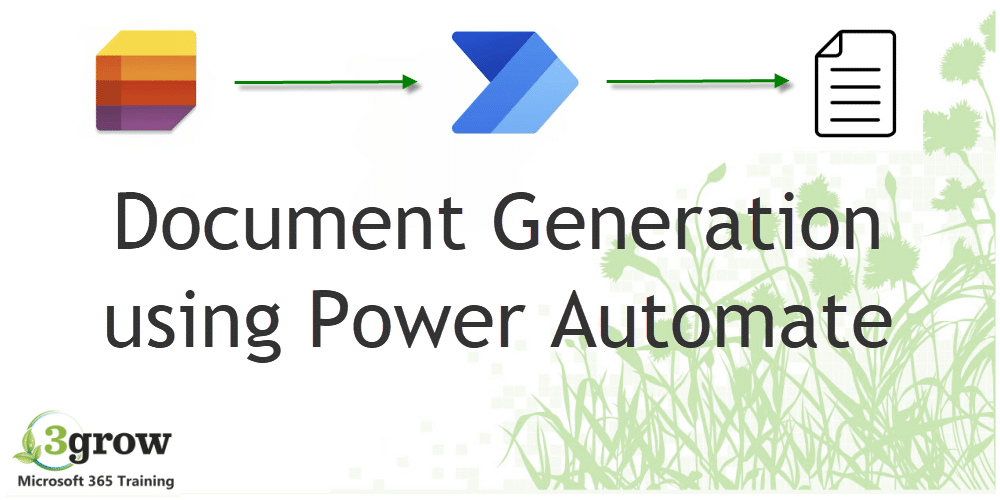 *VIDEO* Document Generation with Power Automate