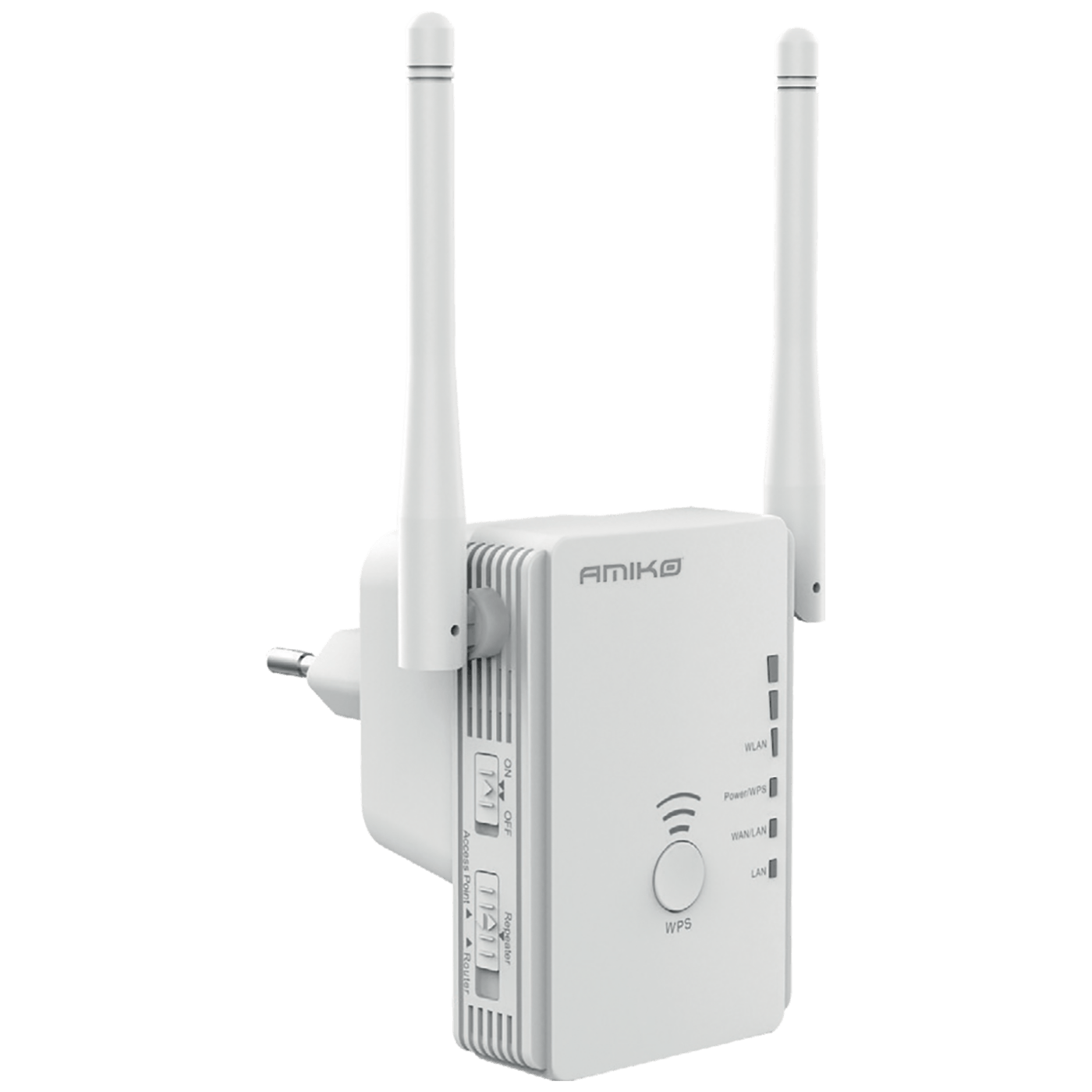 Wireless N AP /Router/ Repeater, 300Mbps, 20dBm, 2.4 GHz AMIKO WR-522 ...