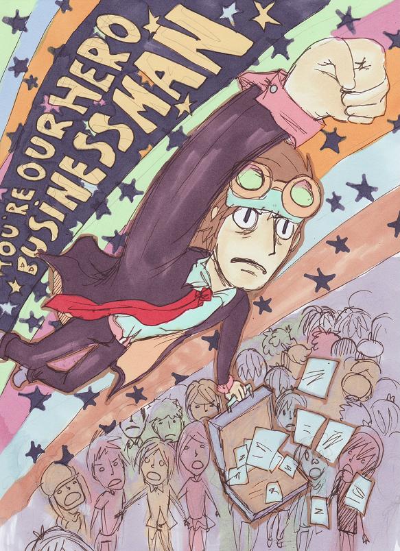 you’re our hero; business man | 'knighty knight'