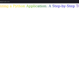 Packaging A Python Application Into A Docker Image 4sysops