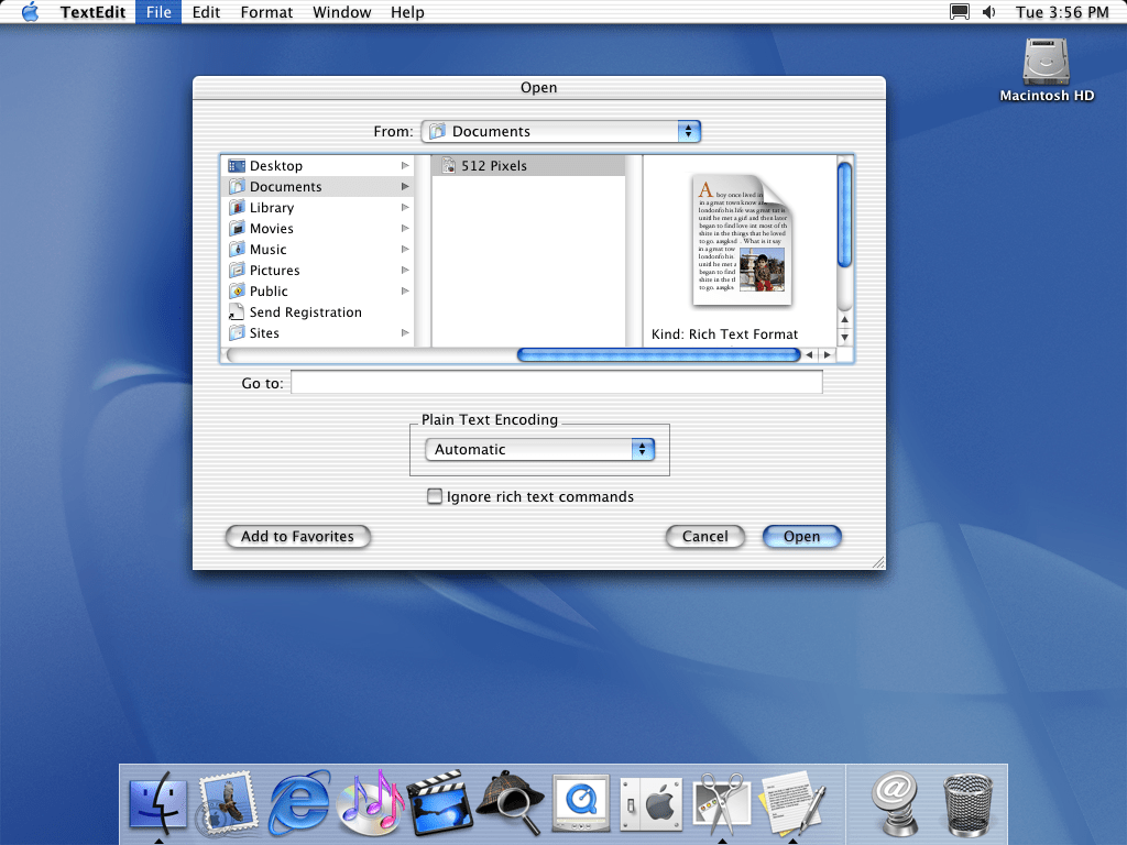 Mac OS X 10.1 Puma – 512 Pixels