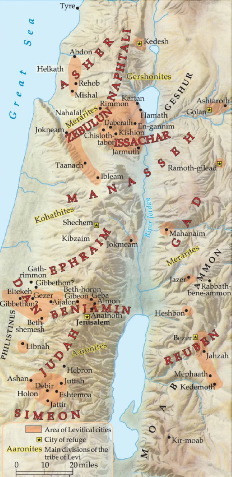 Joshua 21 – “The 48 Levitical Cities” – 929 Chapters