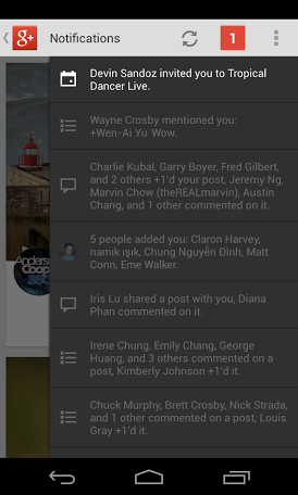 Google+ Android app updated with new notifications tray, community ...