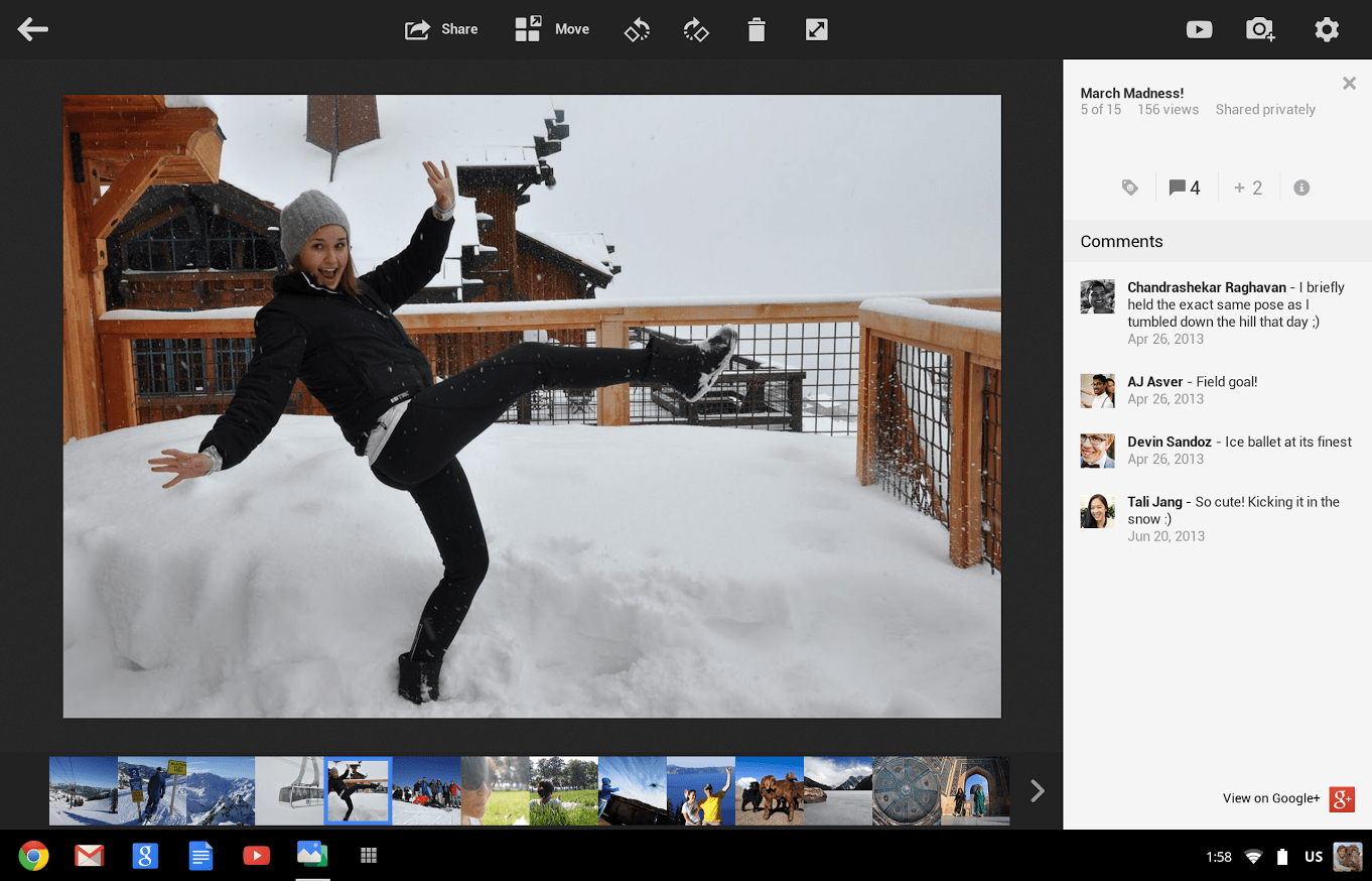New Google+ Photos app now available for Chromebook Pixel, coming soon ...