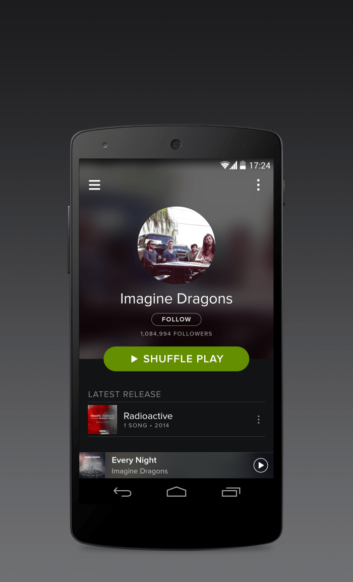 Spotify for Android updated with new interface, 'Your Music' feature