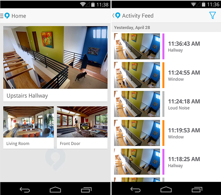 Dropcam updated with all-new activity feed, customizable activity ...