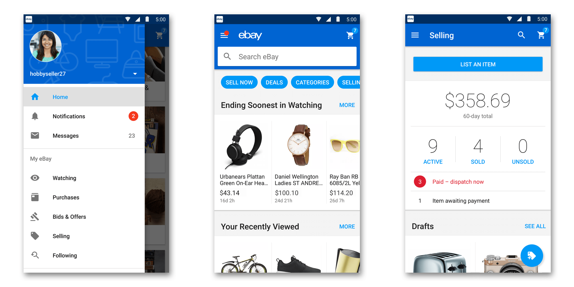 eBay refreshing mobile apps with updated design + speed improvements