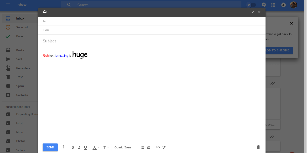 Inbox by Gmail adds rich text formatting on the web - 9to5Google