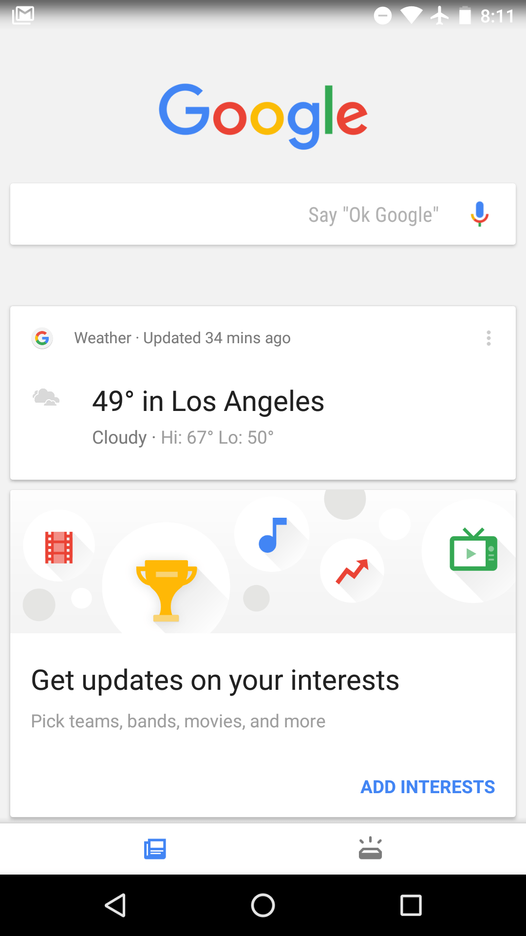 Google app officially rolling out new 'Upcoming' tab for personalized cards