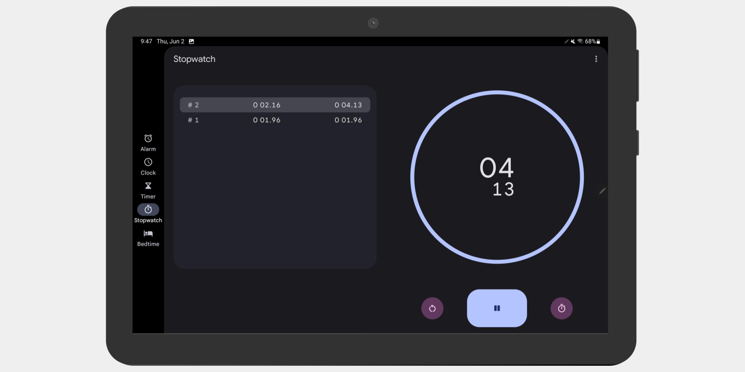 Google Clock 7.2 brings tablet redesign with navigation rail - 9to5Google