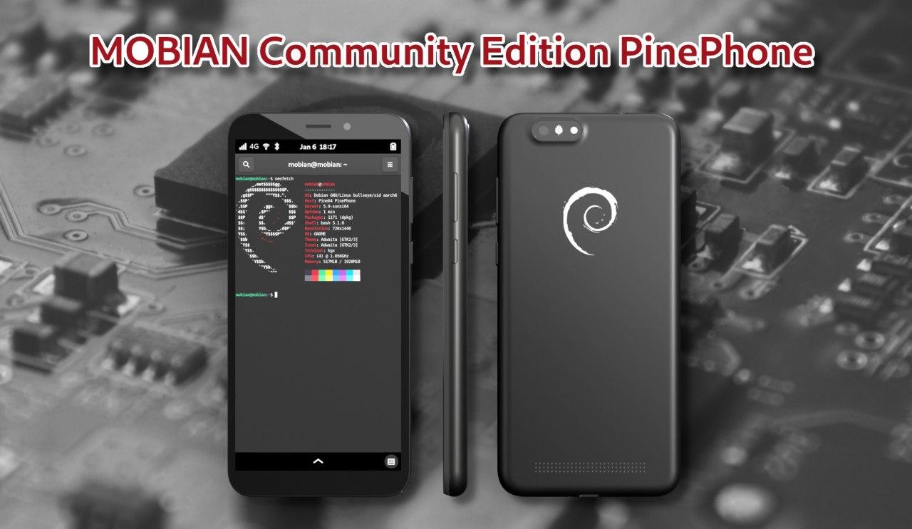 PinePhone Mobian Edition Is Coming on January 18, Powered by Debian ...
